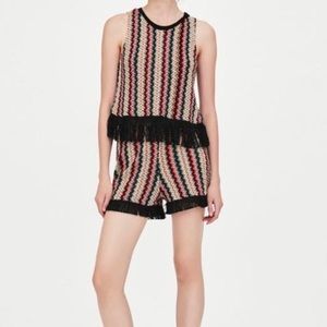 Zara | Tops | Zara New Multi Colour Crochet Top | Poshmark